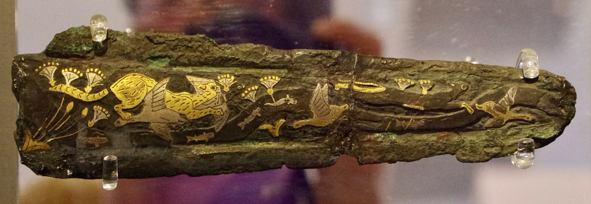 Solve Bronze Dagger, Inlaid with Silver & Gold, River Scene, Mycenae ...
