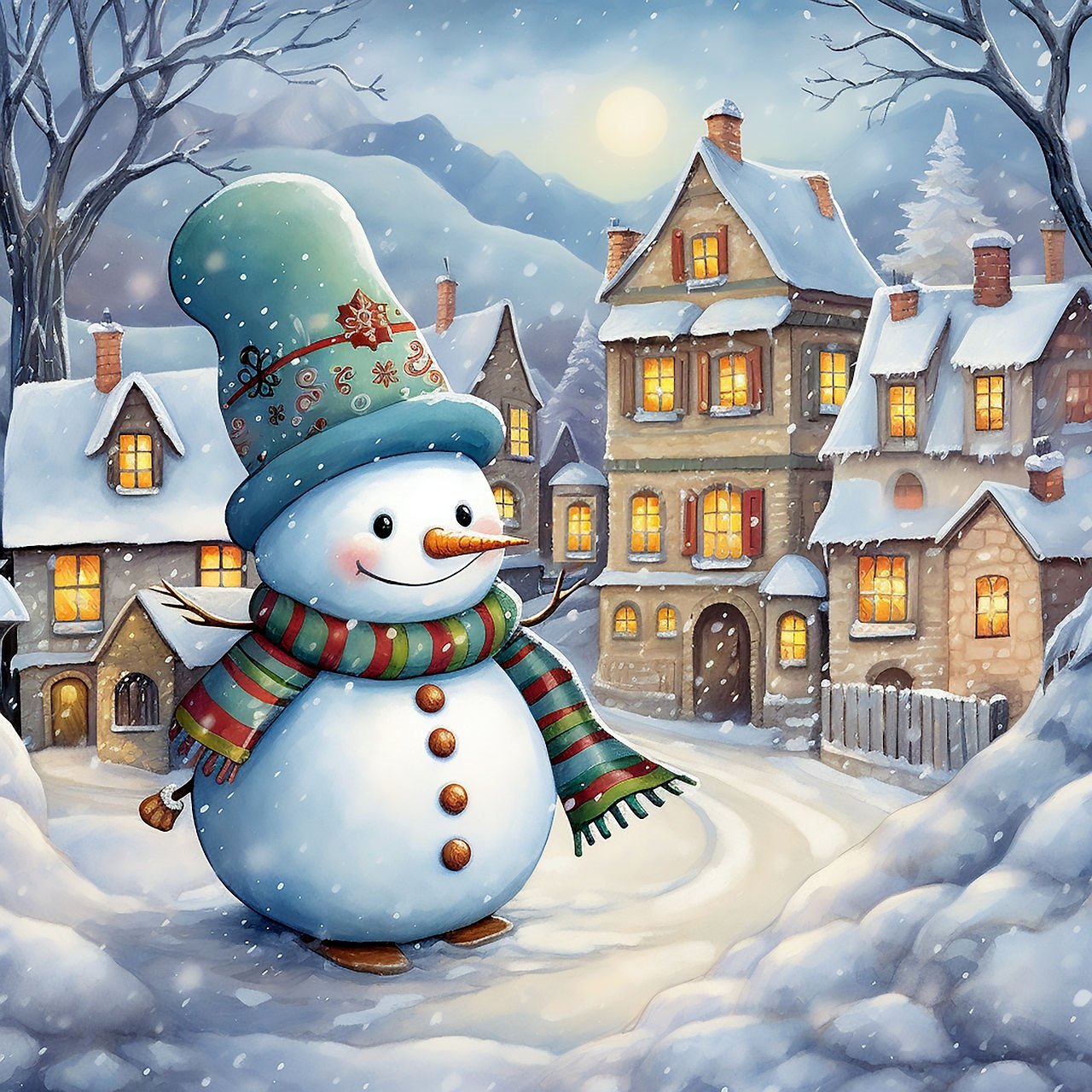 Solve Best Dressed Snowman in Town, resize 9 to 483 pieces jigsaw ...