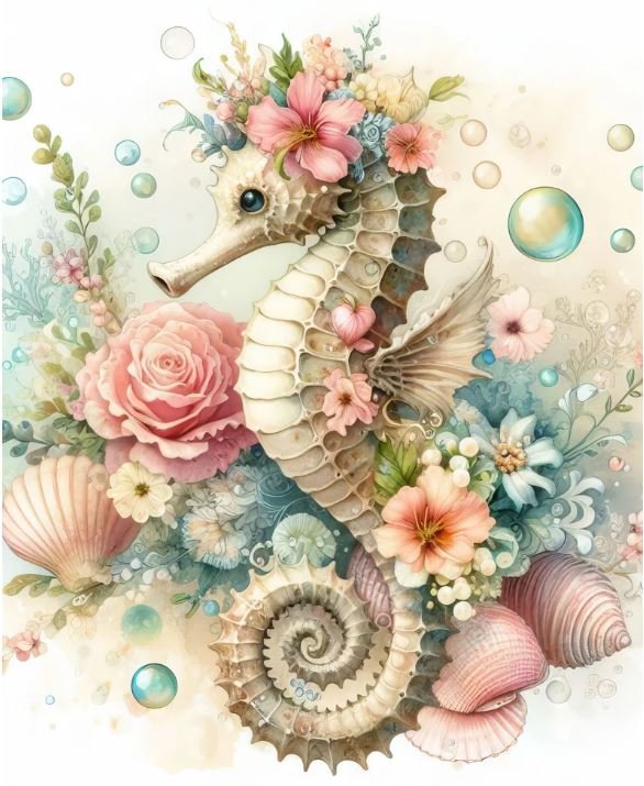Solve Seahorse jigsaw puzzle online with 72 pieces