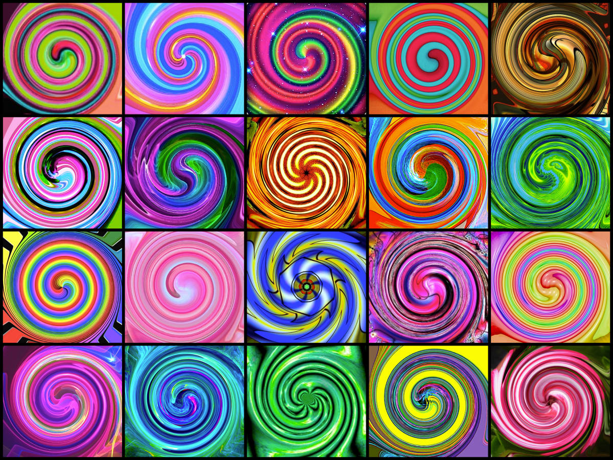 Solve Spinning Marbles (Squares) - M jigsaw puzzle online with 108 pieces