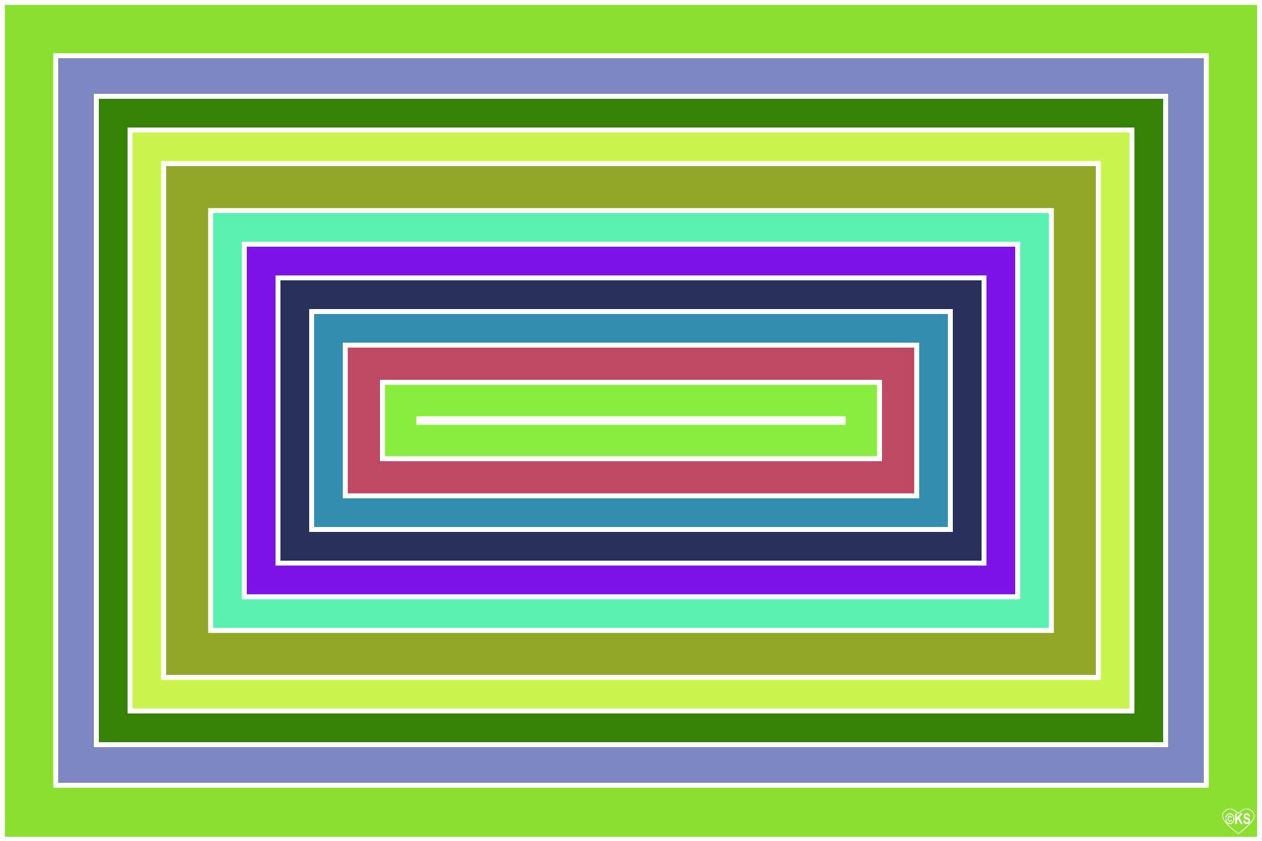 Solve Concentric Rectangles!! ~ H jigsaw puzzle online with 600 pieces