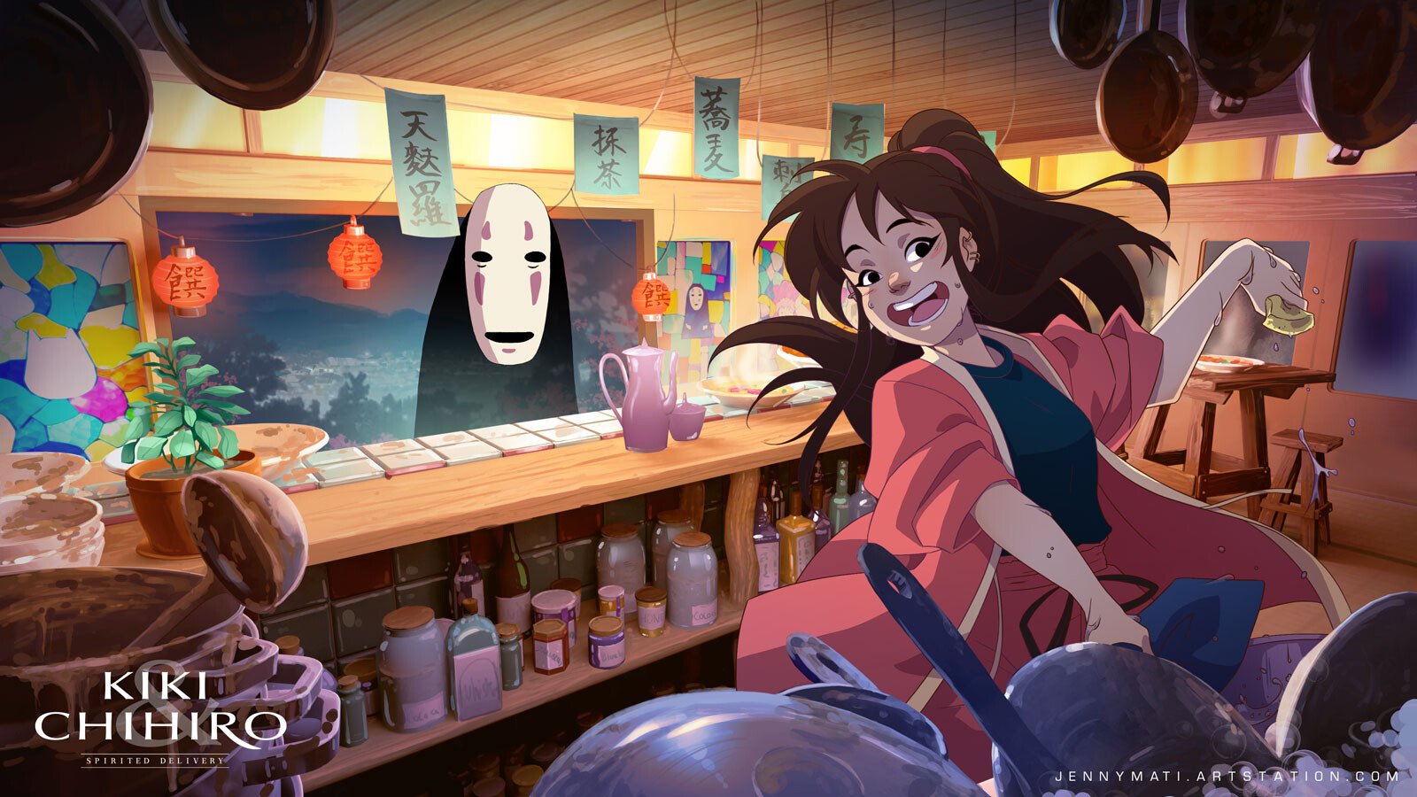 Solve Kiki and Chihiro : Spirited Delivery [Izakaya] jigsaw puzzle ...