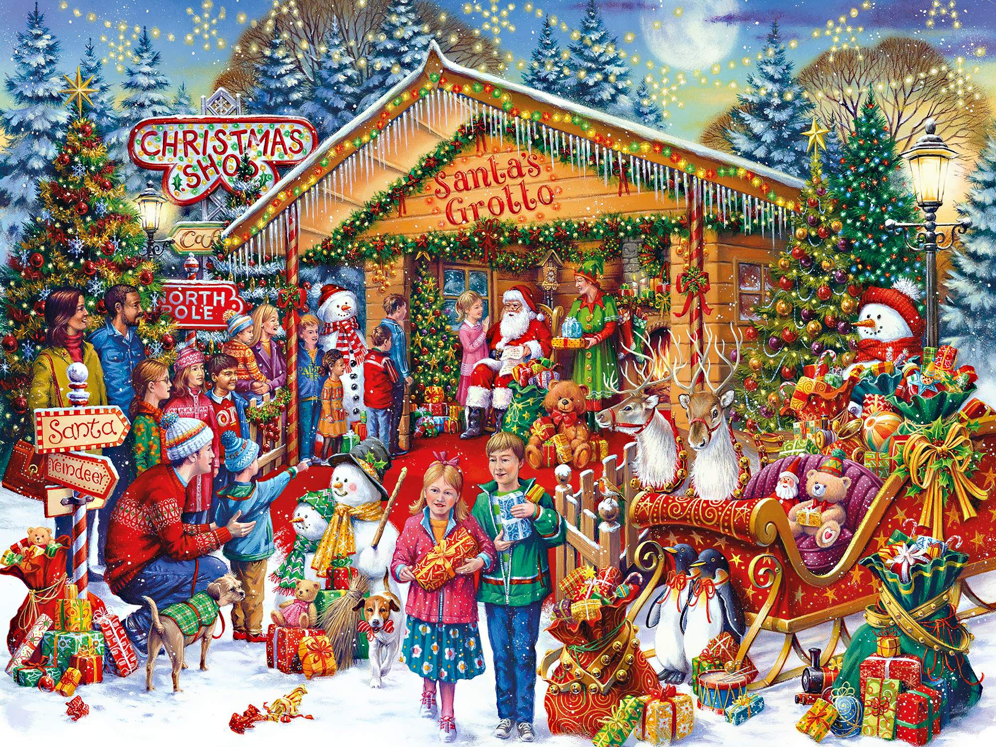 Solve This Way To Santa jigsaw puzzle online with 300 pieces