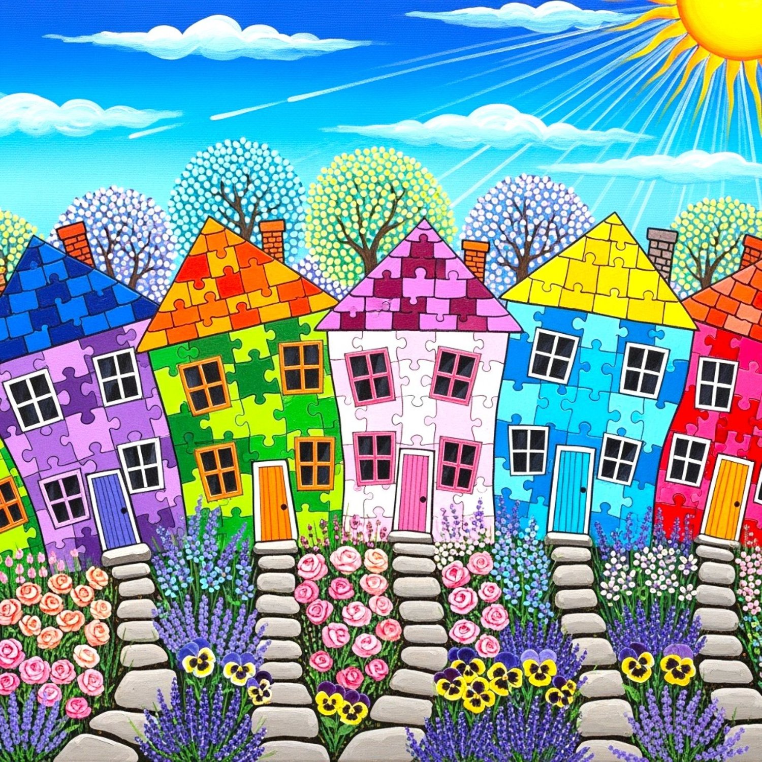 Solve Jigidi Row - resize 9 - 600 pieces jigsaw puzzle online with 100 ...