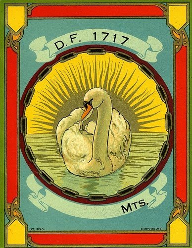 Solve Swan Label jigsaw puzzle online with 48 pieces