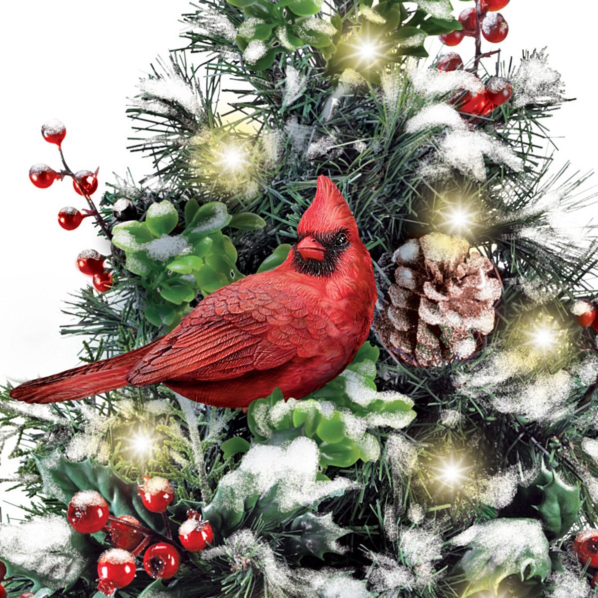 Solve Cardinal Tree Ornament jigsaw puzzle online with 256 pieces