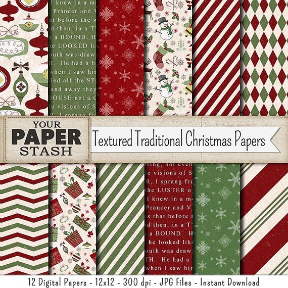 Solve Christmas Papers jigsaw puzzle online with 81 pieces