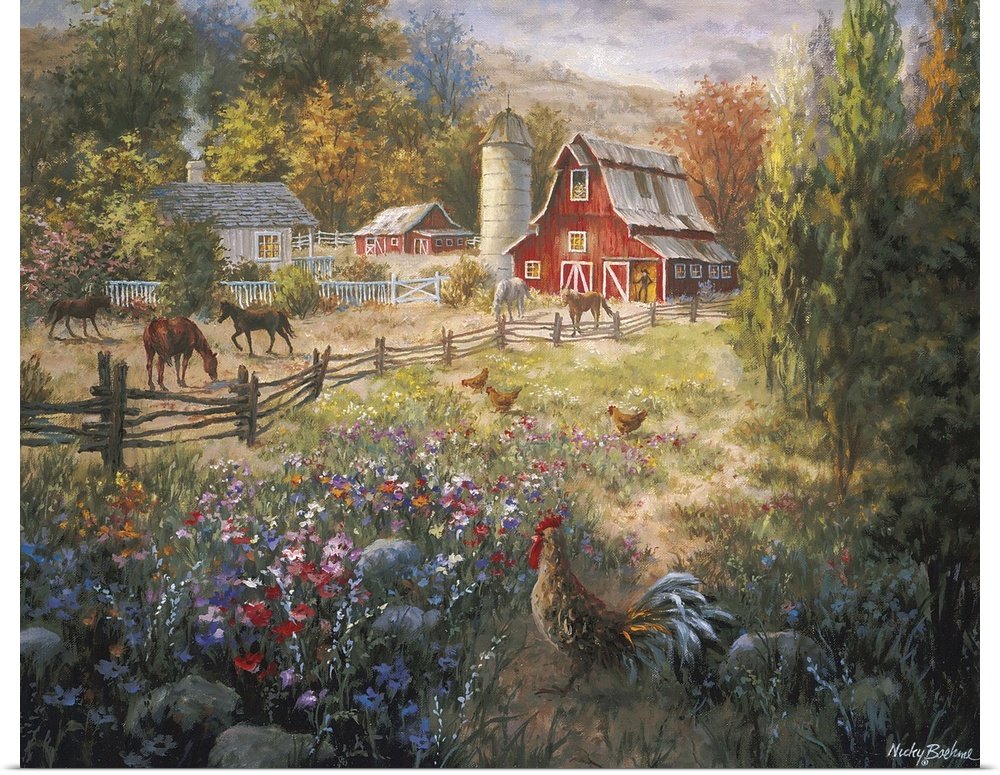 Solve Grazing The Fertile Farmland by Nicky Boehme jigsaw puzzle online ...