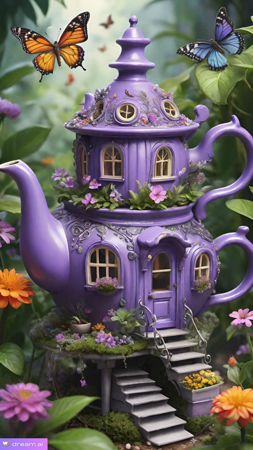 Solve Magical Teapot Home jigsaw puzzle online with 91 pieces