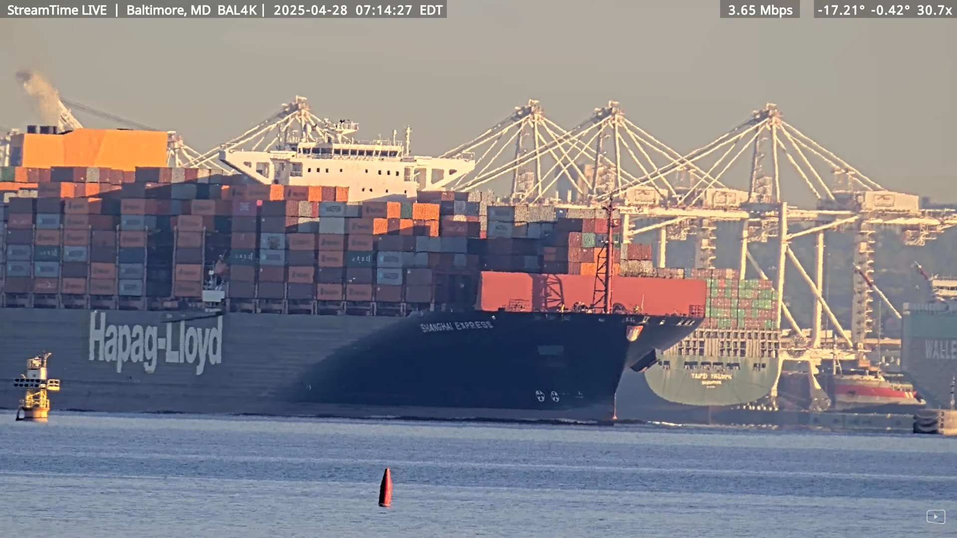 Solve Container ship Shanghai Express departing, Baltimore 2025-04-28 ...