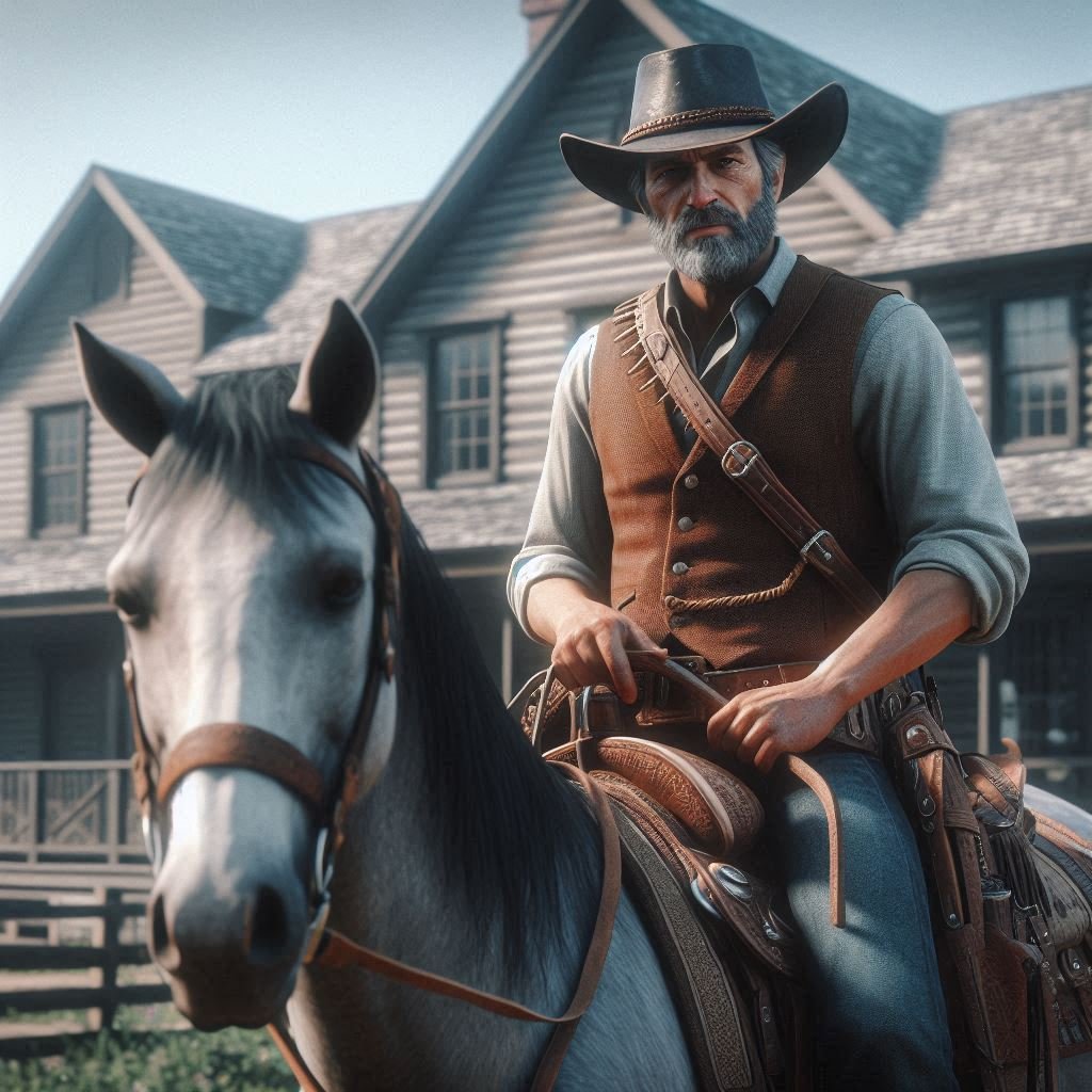 Solve Cowboy jigsaw puzzle online with 49 pieces