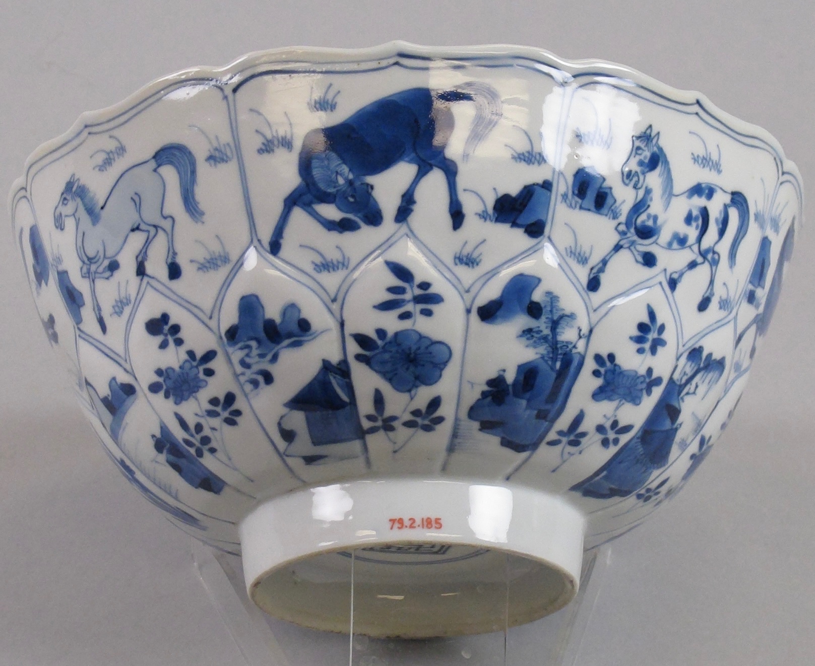 Solve Lotus bowl with Eight Horses of the King of Mu China late 17th ...