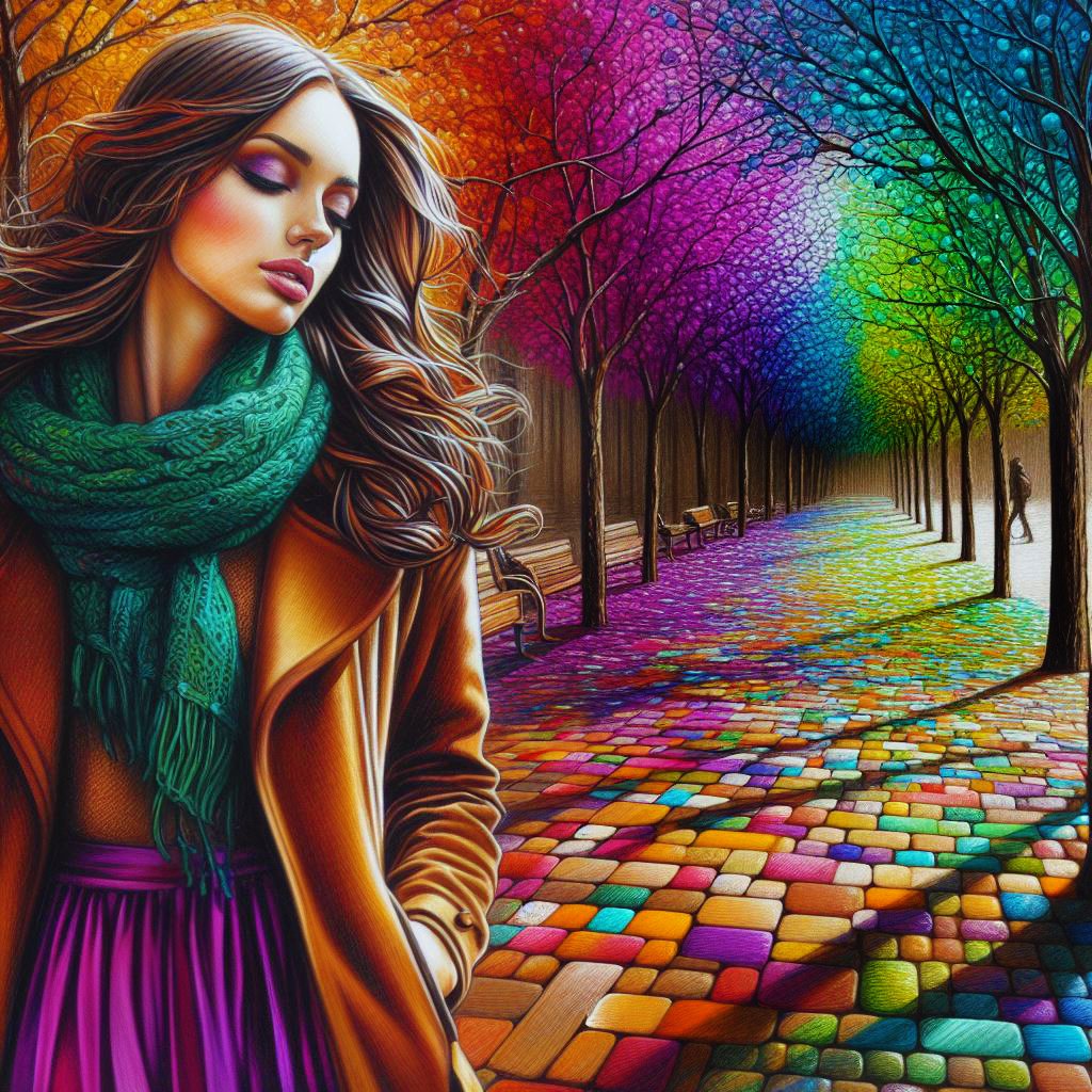 Solve Maria taking a nice walk thru the park jigsaw puzzle online with ...