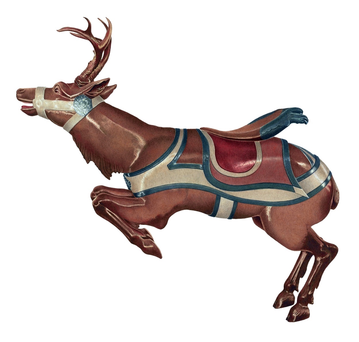 Solve Carousel Reindeer Fairground Ride jigsaw puzzle online with 64 pieces