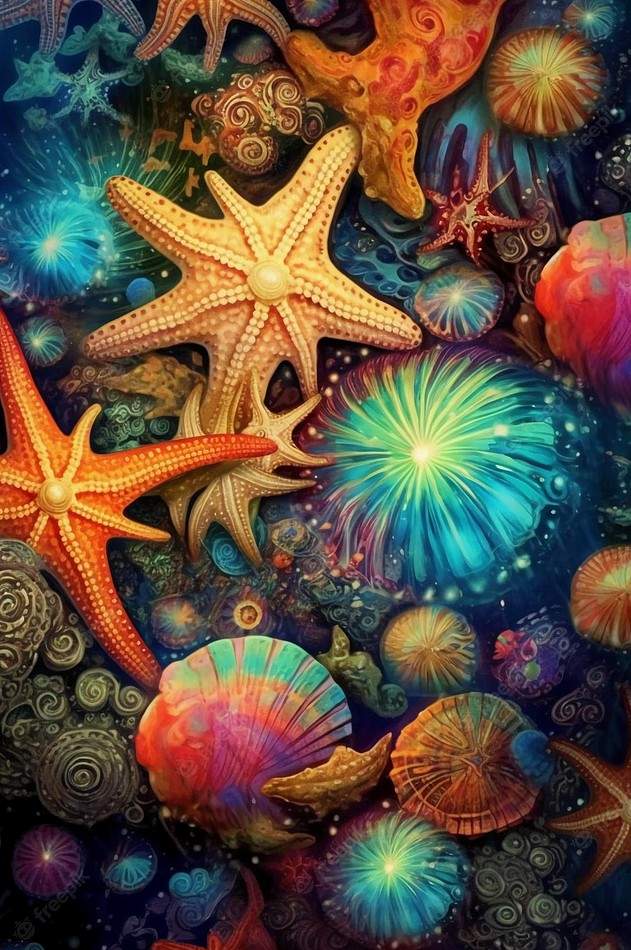 Solve Starfish #2 jigsaw puzzle online with 77 pieces