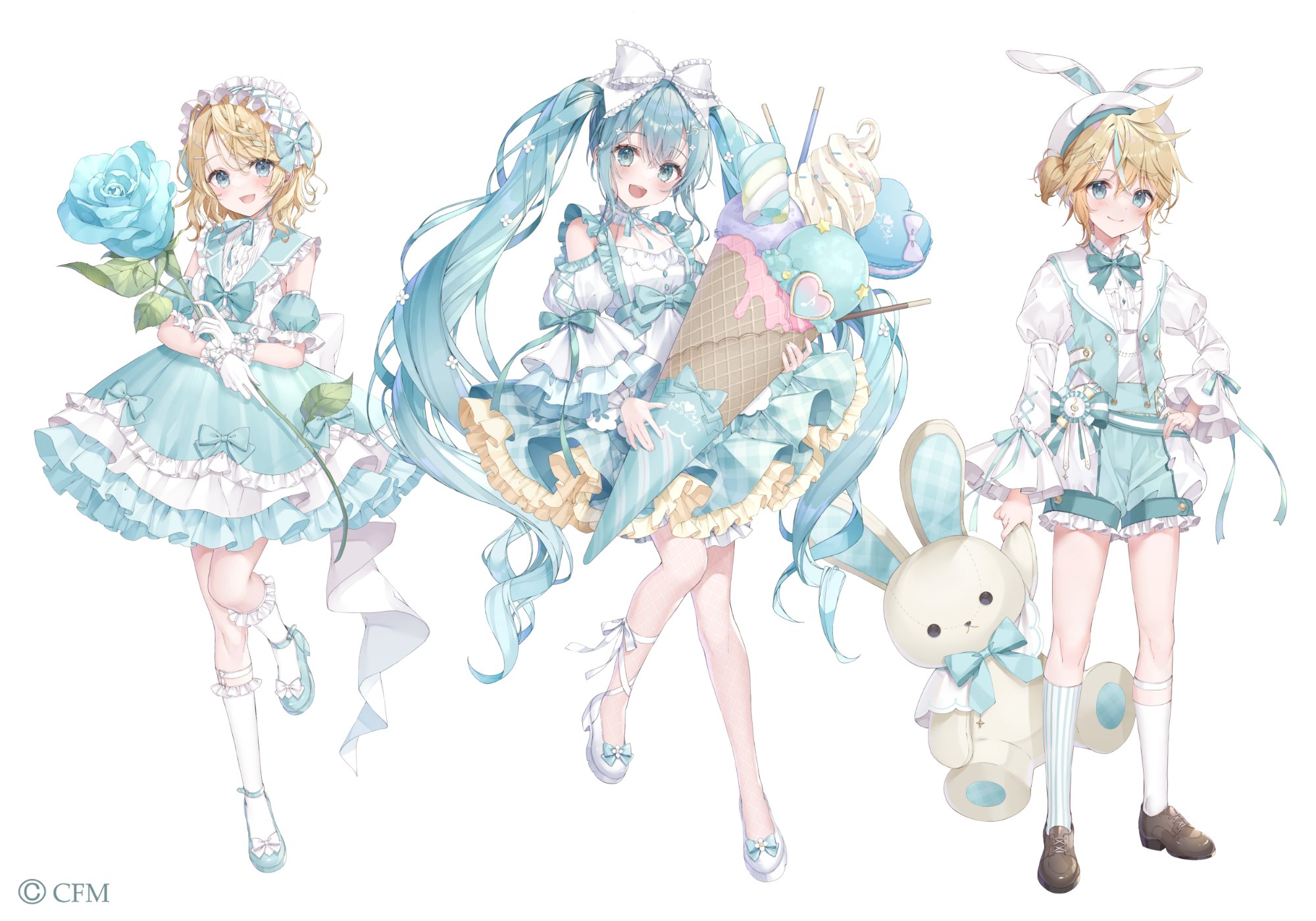 Solve VOCALOID.full.4132051 jigsaw puzzle online with 600 pieces