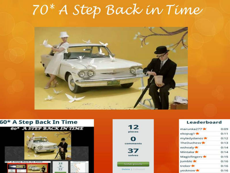 Solve 70* A Step Back In Time jigsaw puzzle online with 12 pieces