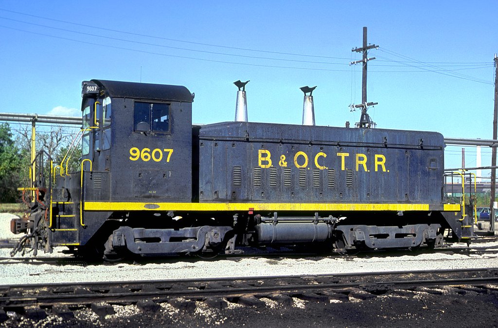 Solve B&OCTRR 9607 EMD SW9 jigsaw puzzle online with 150 pieces