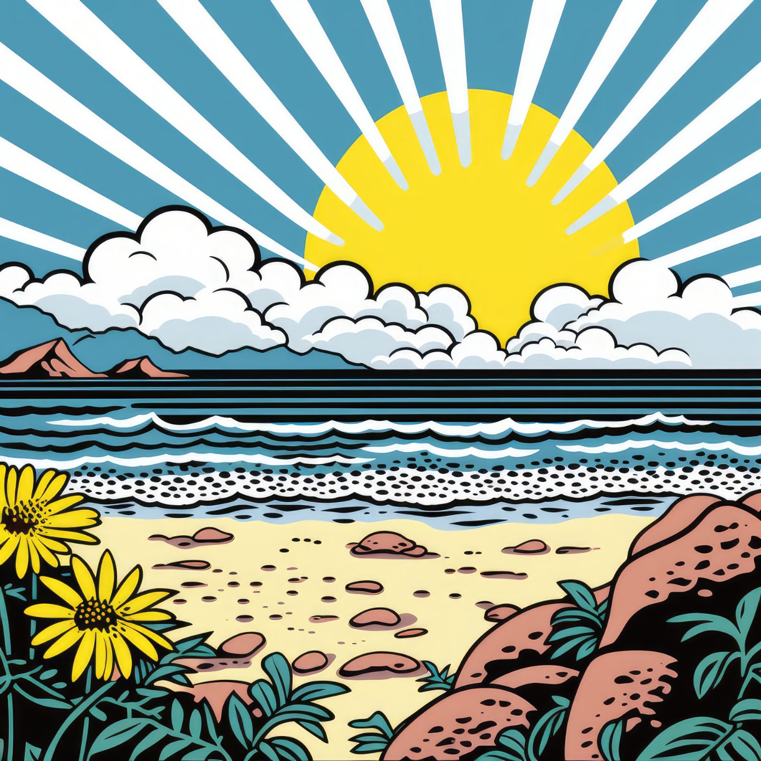 Solve Pop Art jigsaw puzzle online with 121 pieces