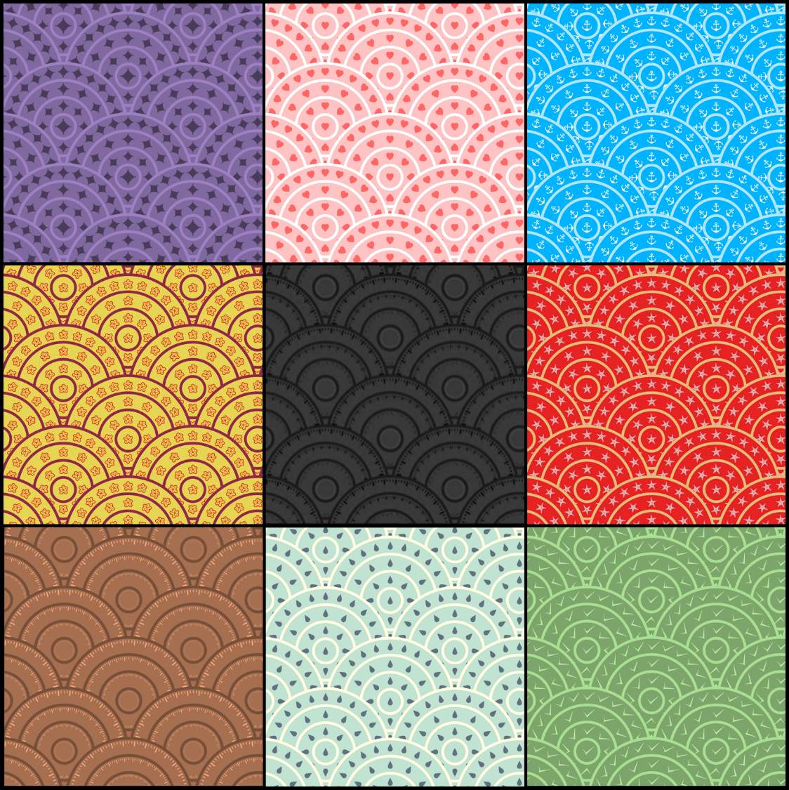 Solve Geometric patterns 2 jigsaw puzzle online with 81 pieces