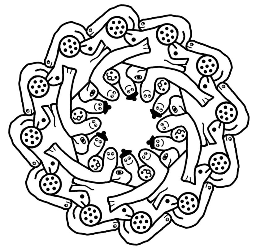 Solve 84 dots jigsaw puzzle online with 9 pieces