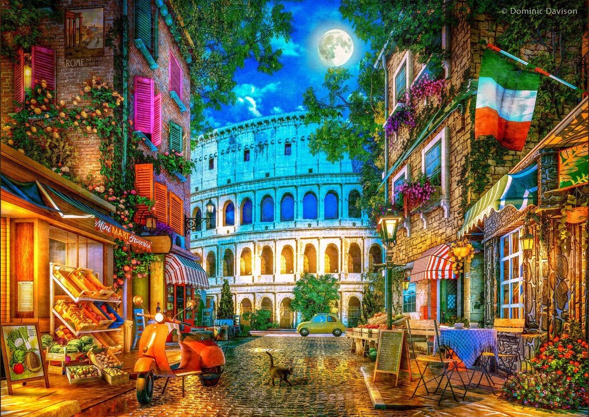 Solve The Colosseum Rome jigsaw puzzle online with 88 pieces