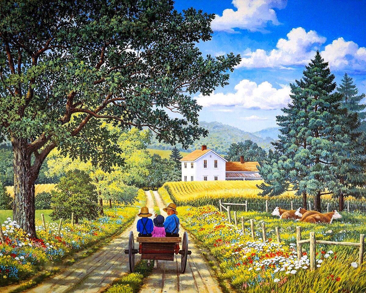 Solve Looking back jigsaw puzzle online with 80 pieces