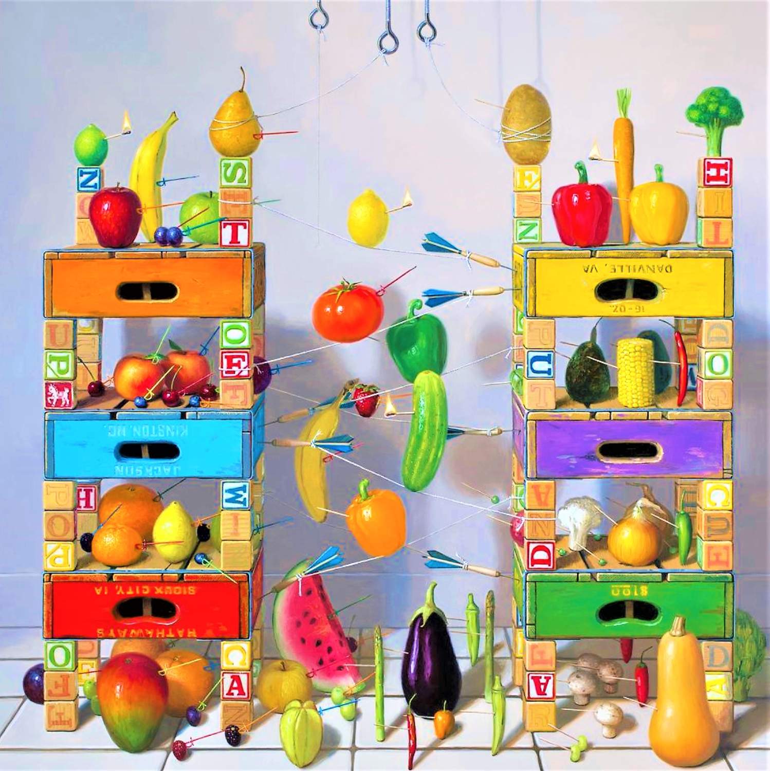 Solve Fruits vs. Vegetables jigsaw puzzle online with 600 pieces