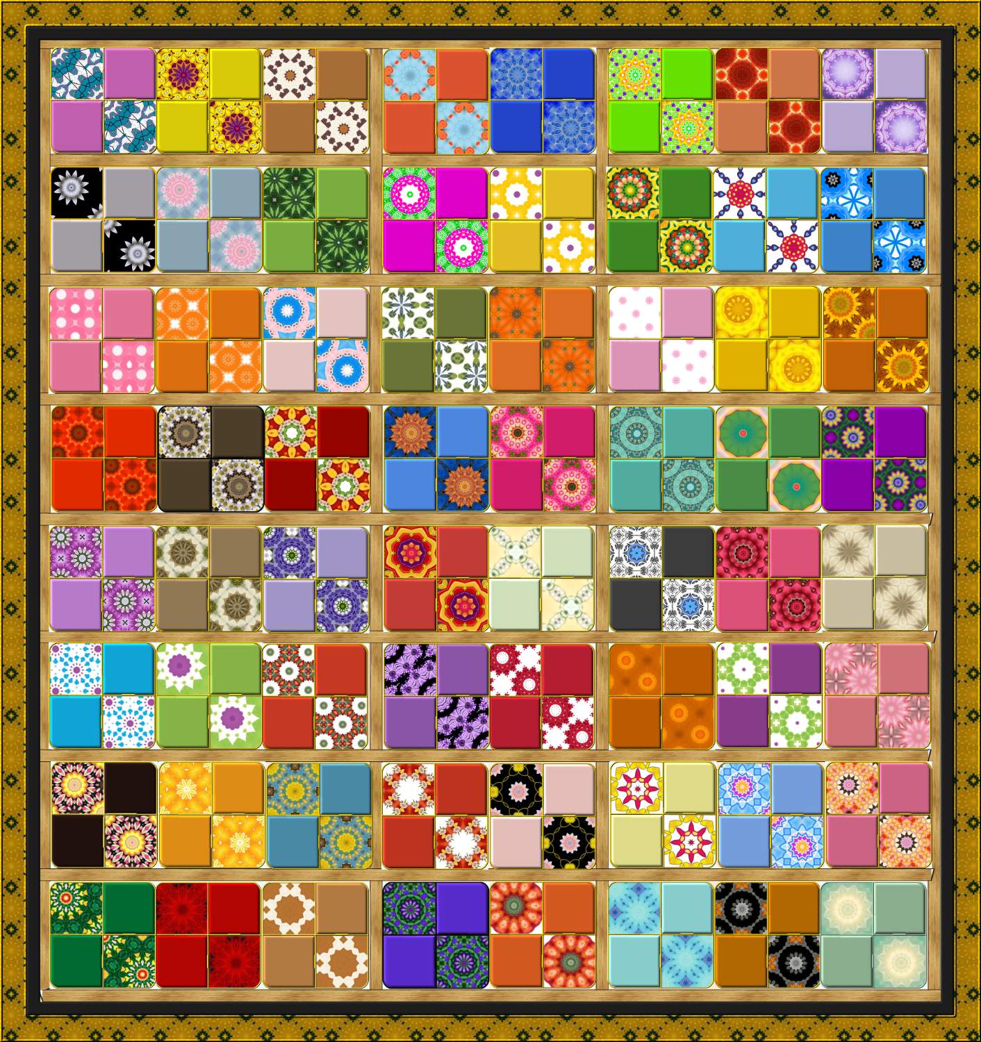 Jigsaw Puzzle | lots o blocks | 196 pieces | Jigidi