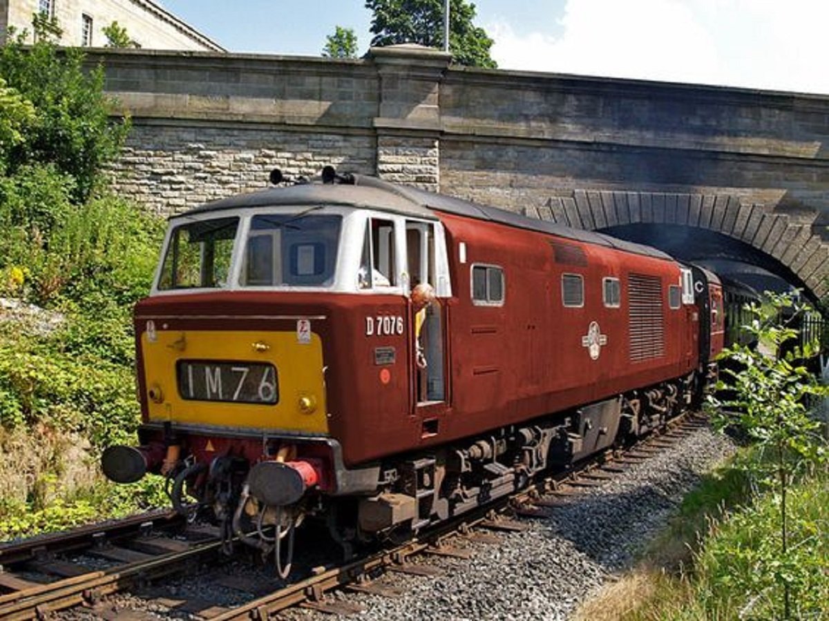 Solve BR Class 35 'Hymek' D7076. jigsaw puzzle online with 48 pieces