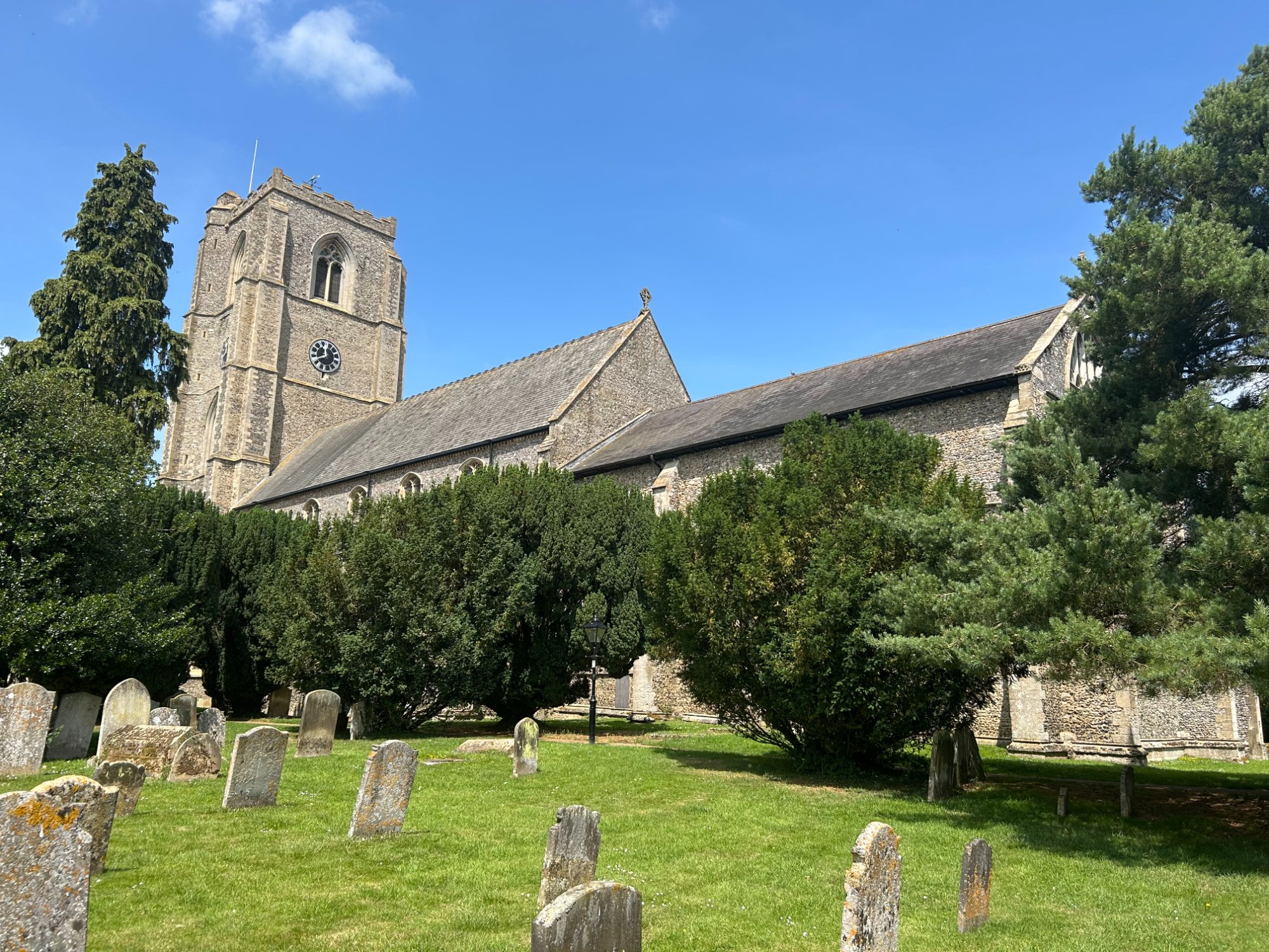 Solve Hingham Church, hiding amongst the trees jigsaw puzzle online ...