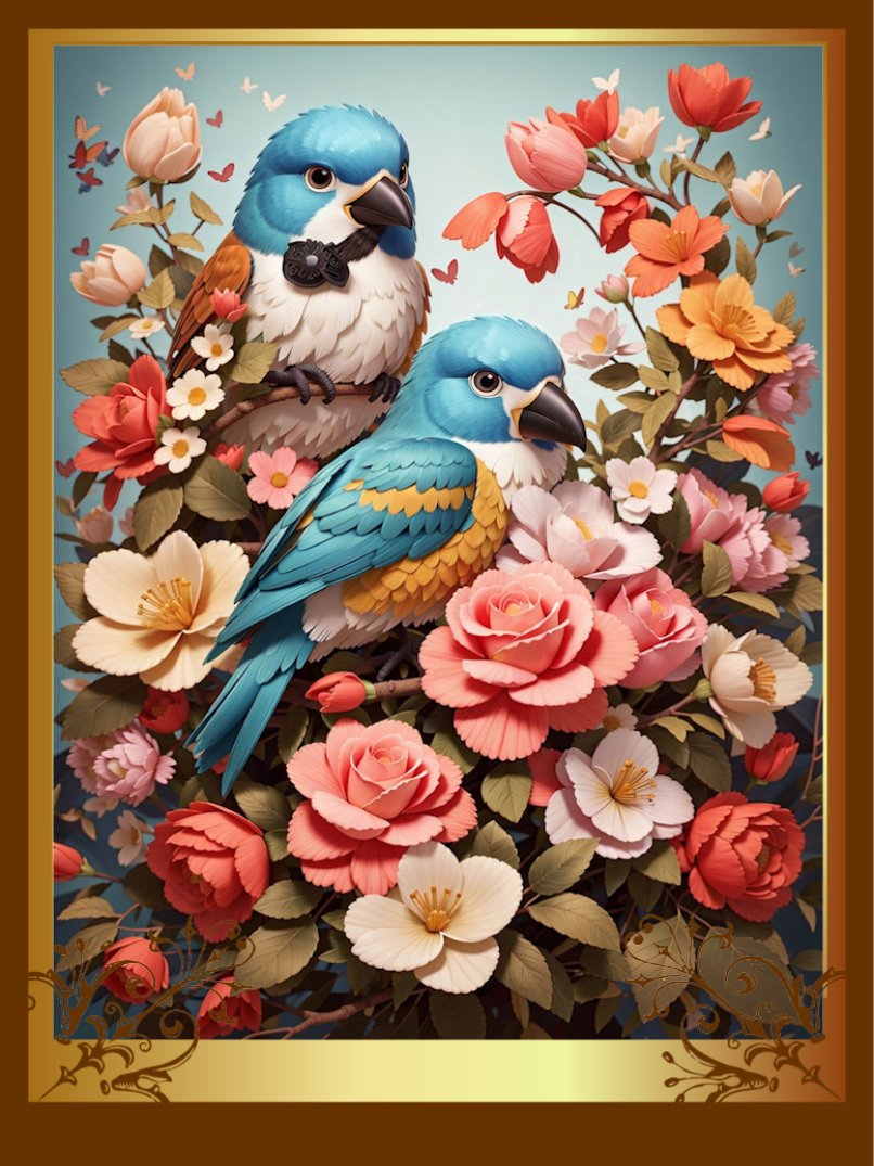 Solve Lovebirds 18 01 24 (2) jigsaw puzzle online with 63 pieces