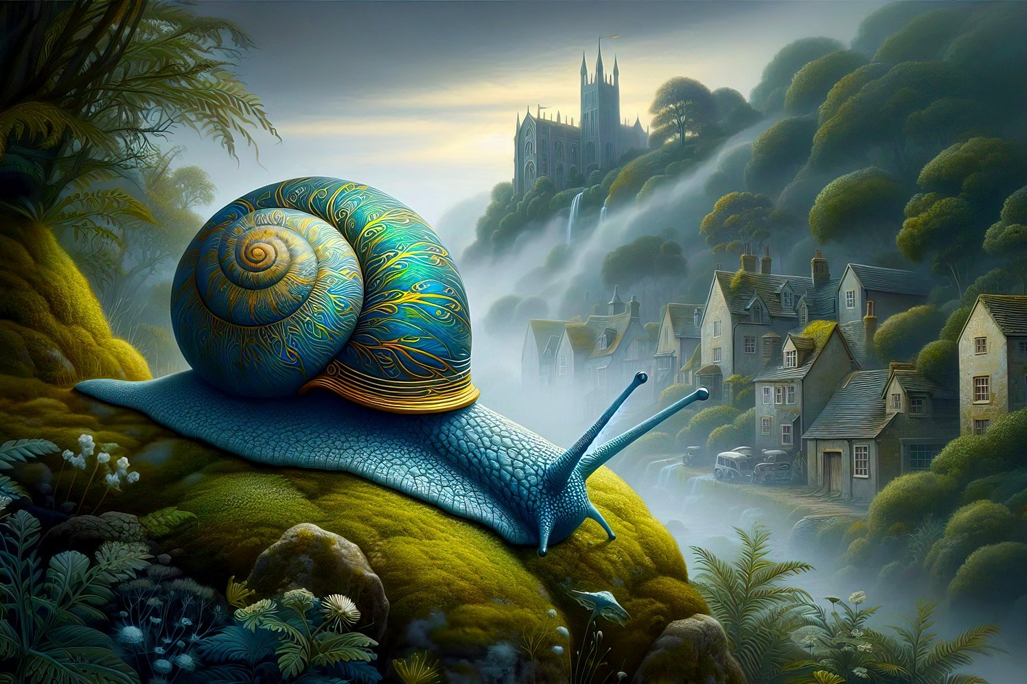 Solve snail 01 jigsaw puzzle online with 40 pieces