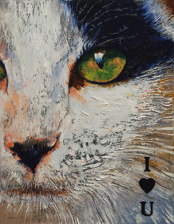 Solve "I Love You Cat" 💕 - Michael Creese jigsaw puzzle online with 63 ...