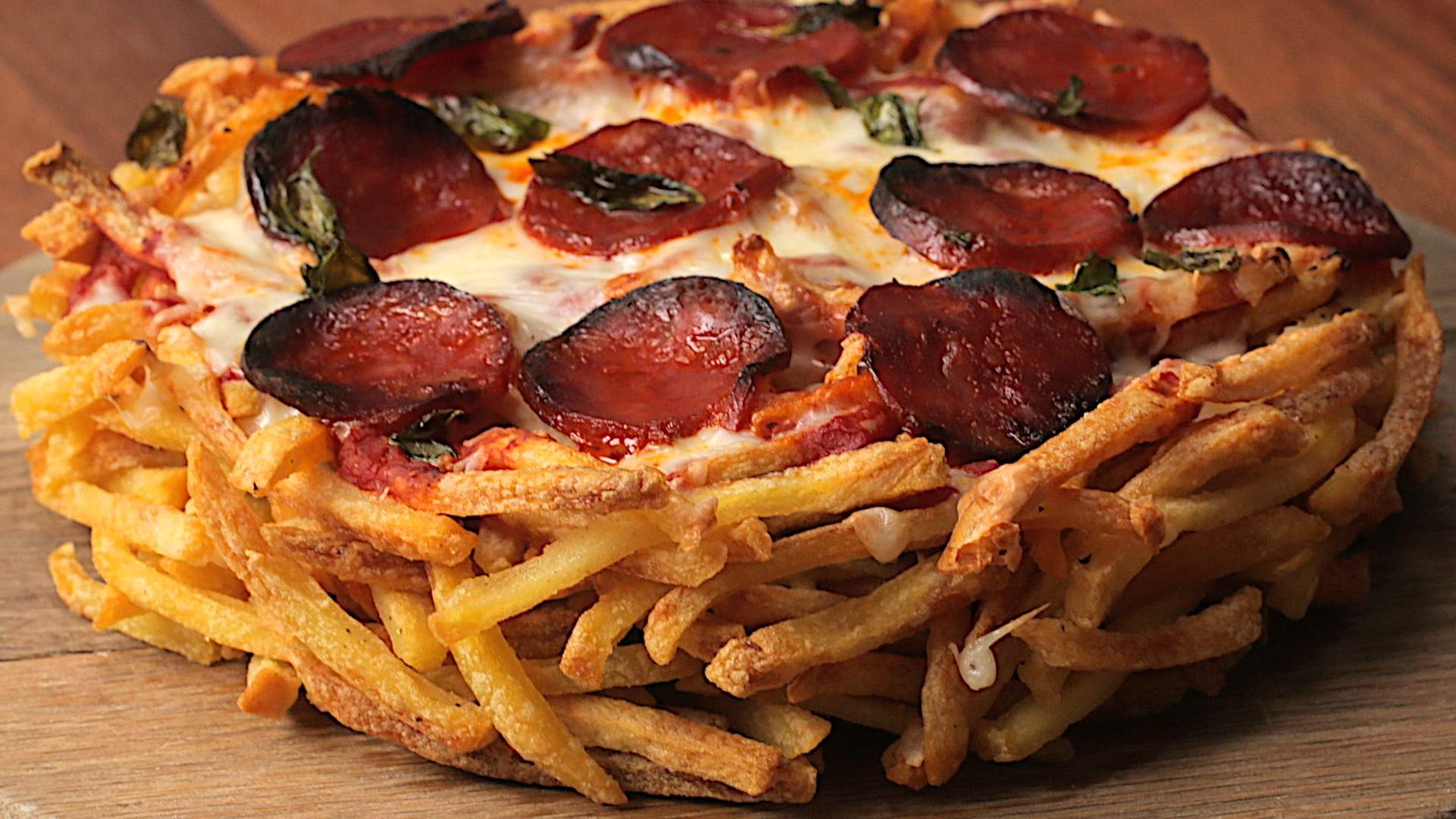 Jigsaw Puzzle | 390 pieces | Fries Pizza | Jigidi