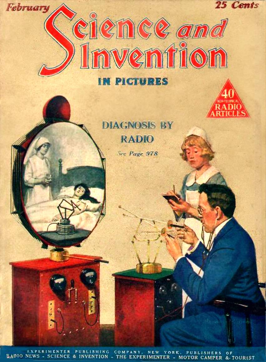 Solve Science and Invention, Feb 1925, cover by Howard V. Brown ...