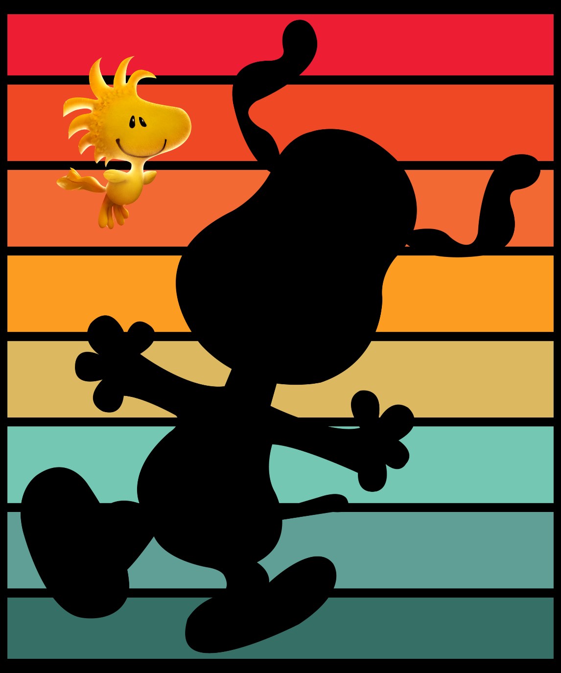 Solve Snoopy Shadow jigsaw puzzle online with 99 pieces