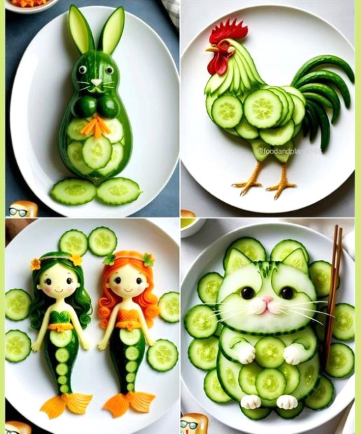 Solve Cucumber Art jigsaw puzzle online with 120 pieces
