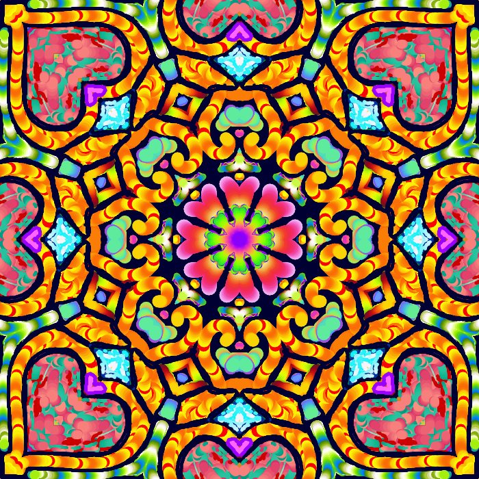 Solve kaleidoscope Design 378 jigsaw puzzle online with 16 pieces