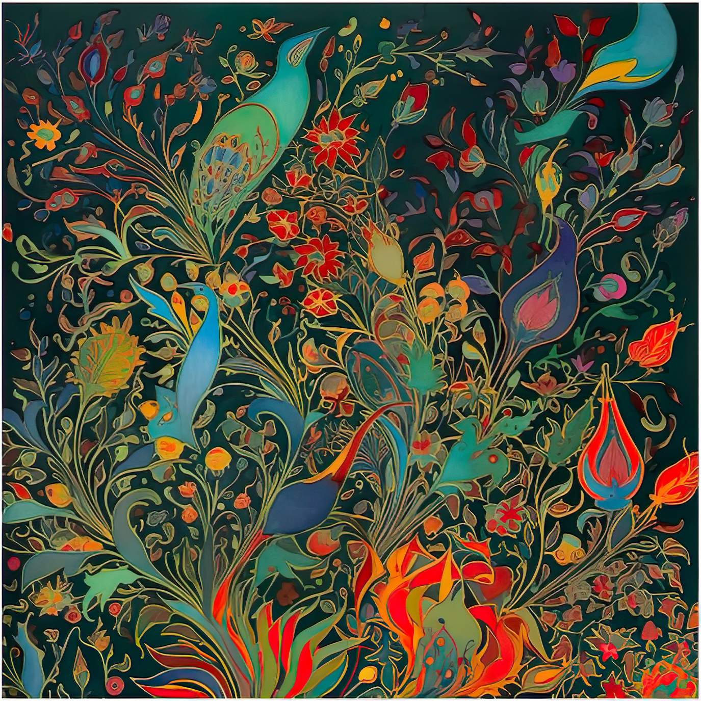 Solve Mystical forest jigsaw puzzle online with 121 pieces