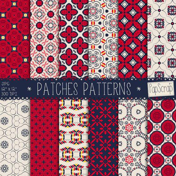 Solve Patches Patterns jigsaw puzzle online with 81 pieces