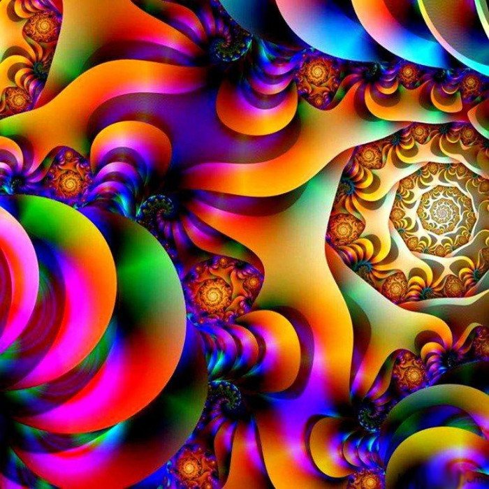 Solve Refracting Fractal jigsaw puzzle online with 81 pieces