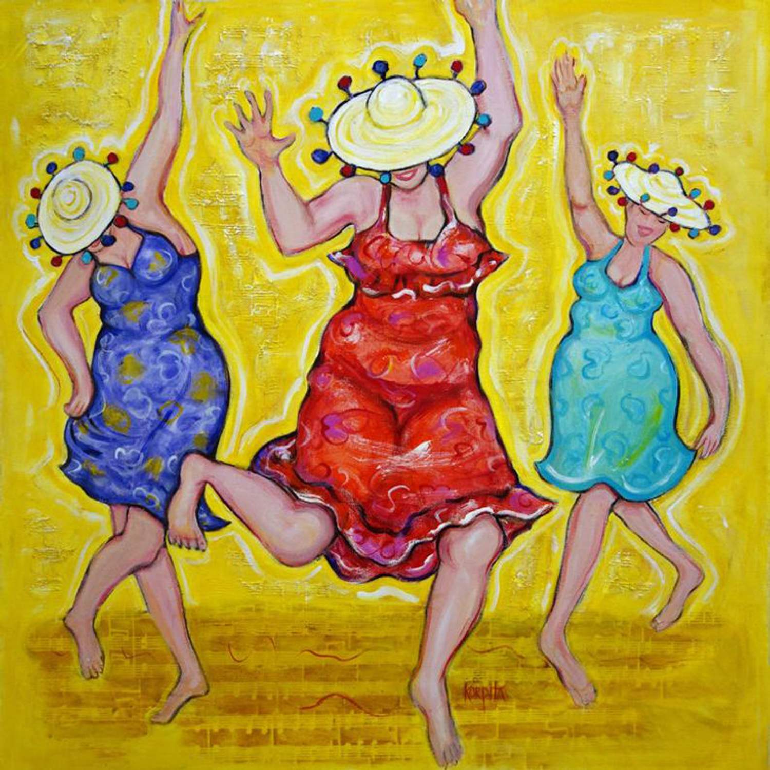 Solve Dancing jigsaw puzzle online with 576 pieces