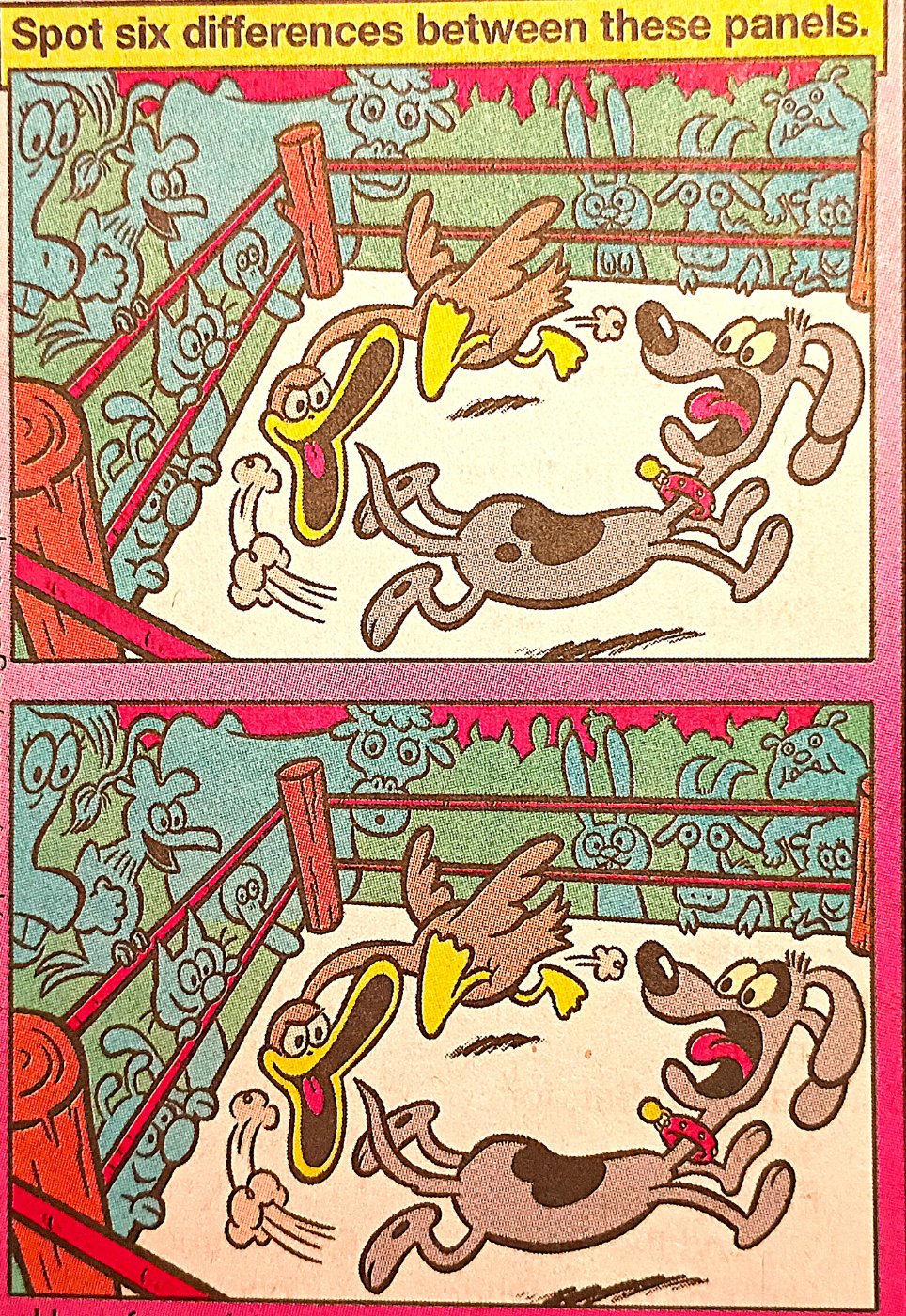 Solve Spot the 6 Differences jigsaw puzzle online with 35 pieces