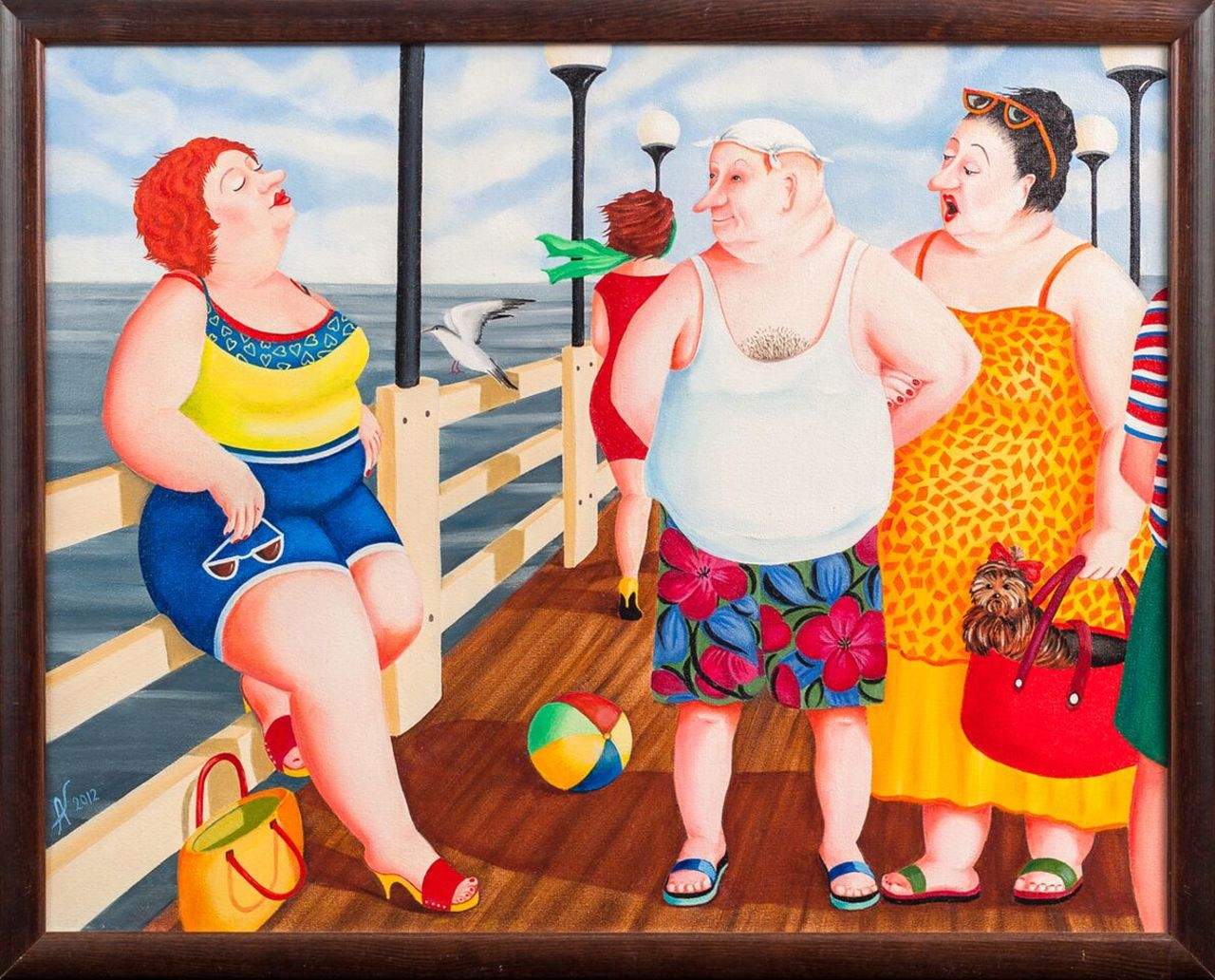 Solve Anna Sadowski Artwork - 'Having a good time!!' jigsaw puzzle ...