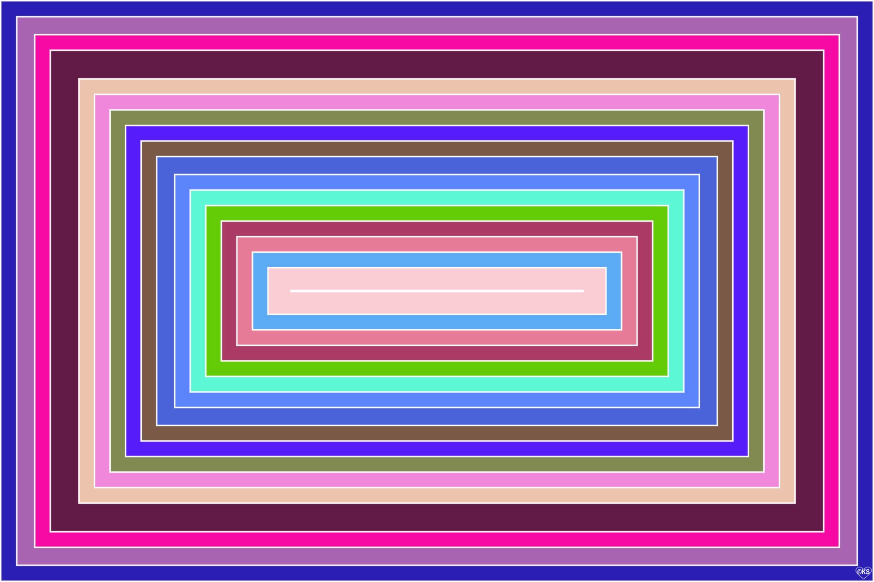 Solve Concentric Rectangles!! ~ M jigsaw puzzle online with 96 pieces