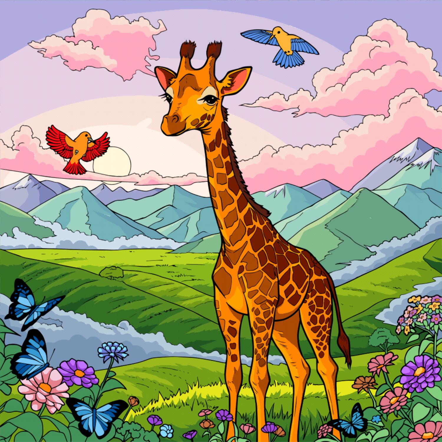 Solve Giraffe jigsaw puzzle online with 600 pieces