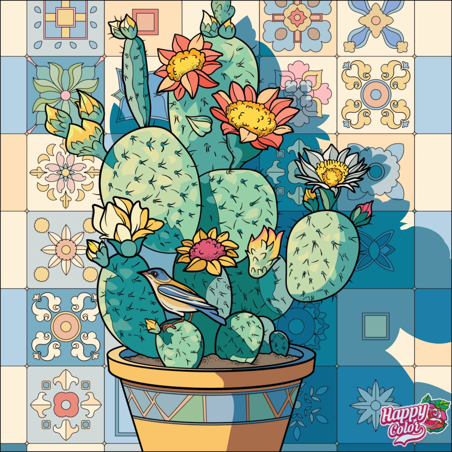 Solve Cactus in Bloom jigsaw puzzle online with 100 pieces