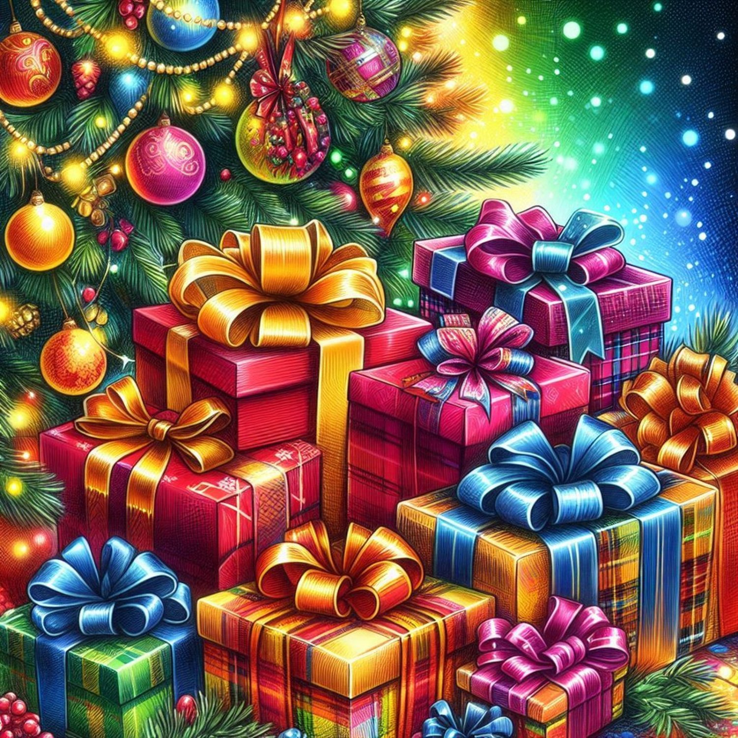 Solve Gifts (resizable 9 to 600 pieces) jigsaw puzzle online with 121 ...