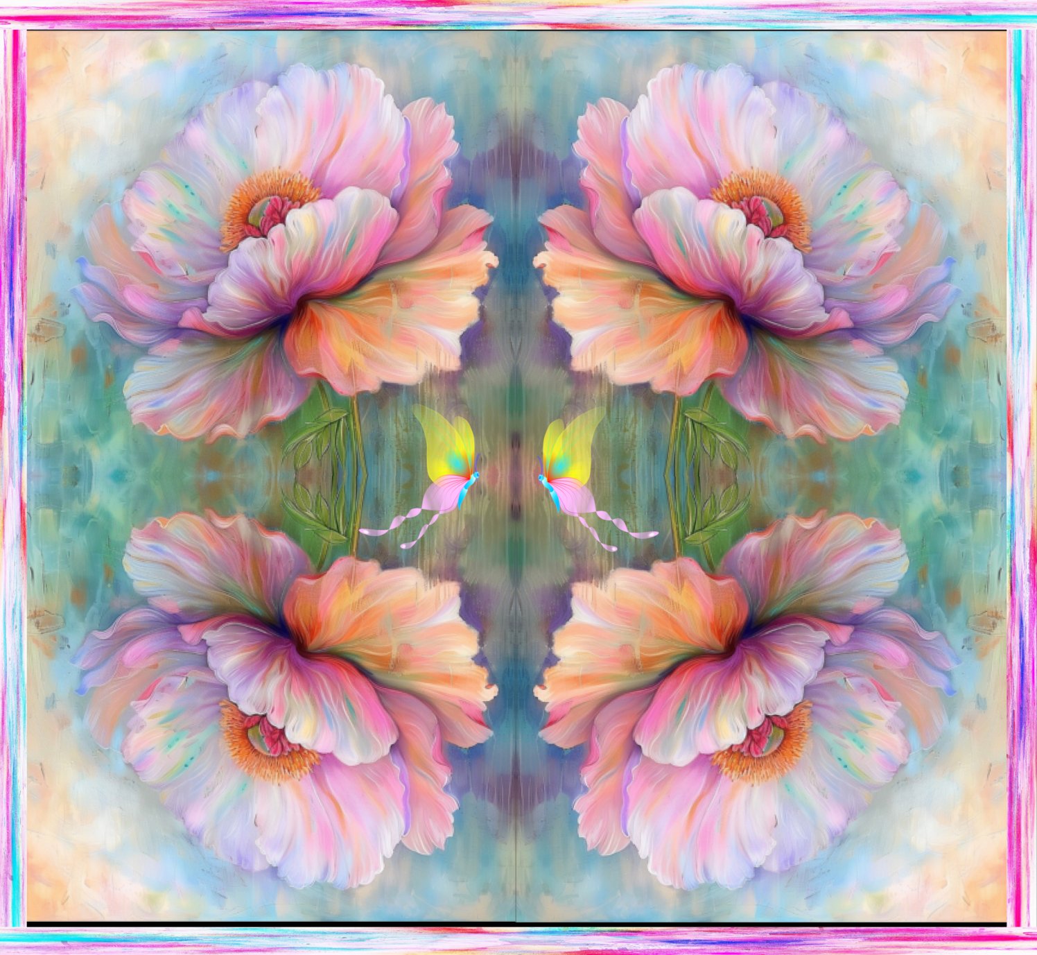 Solve Quartet of Flowers jigsaw puzzle online with 196 pieces